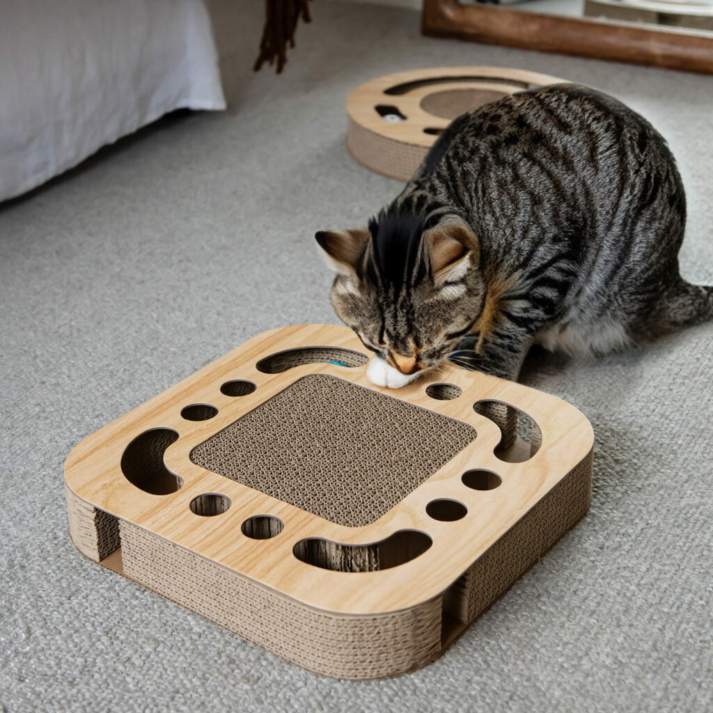 2-in-1 Cat Fun Centre - Square - Superior Pet Goods